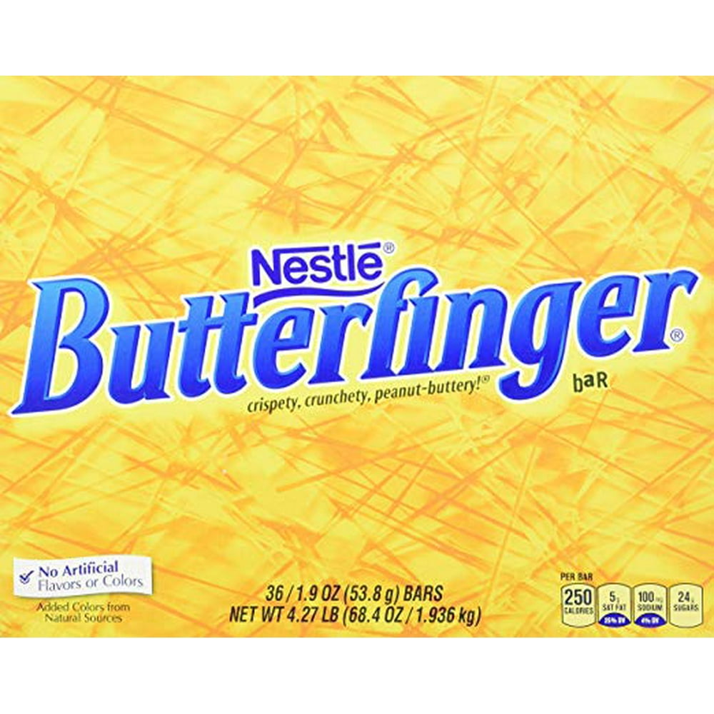 Nestle Butterfinger Candy Bar, 36 ea - Walmart.com - Walmart.com