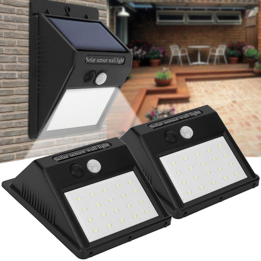 Jadeshay Portable Solar Sensor Lights Outdoor 20 LED Wireless ...
