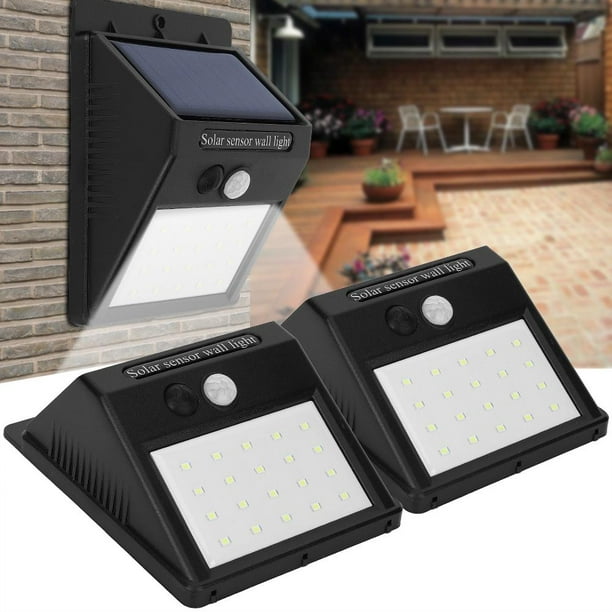 Jadeshay Portable Solar Sensor Lights Outdoor 20 LED Wireless ...