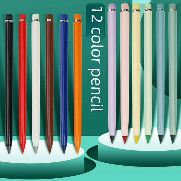 Lápiz de 12 colores borrable, lápiz de postura positiva, lápiz de color ...
