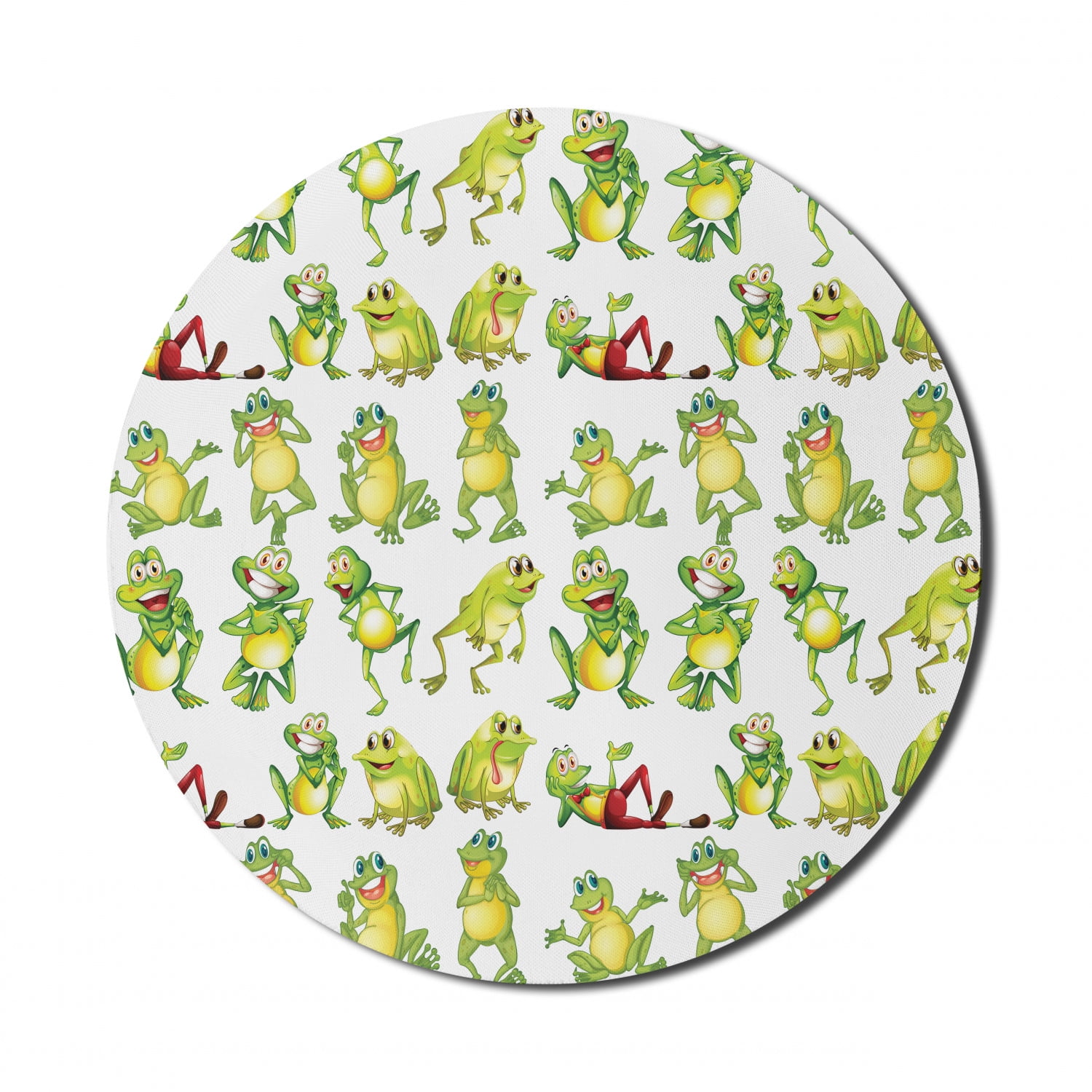 Cartoon Mouse Pad for Computers, Frogs in Different Positions Funny ...