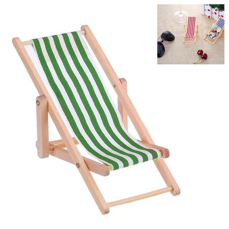 fashionhome 1:12 Mini Beach Lounge Chair Miniature Chairs Kids Toy ...