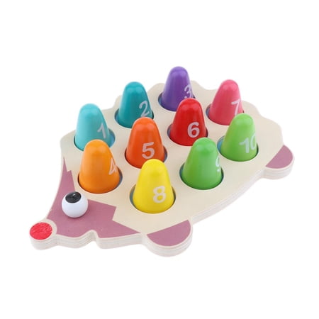 Number Counting Matching Game Toy Set Wooden Toys for Kids Preschool ...