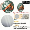 2D Flat Fresh Catch Shrimp Metal Sign - 8-Inch Round Rustic Iron Wall ...
