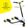 Yvolution Y Fliker Pro Kids Drift Scooter 3-Wheels 6+ Black/Yellow ...