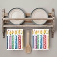 1 Pack Happy Birthday Kitchen Towels Colorful Candles Decorative Dish ...