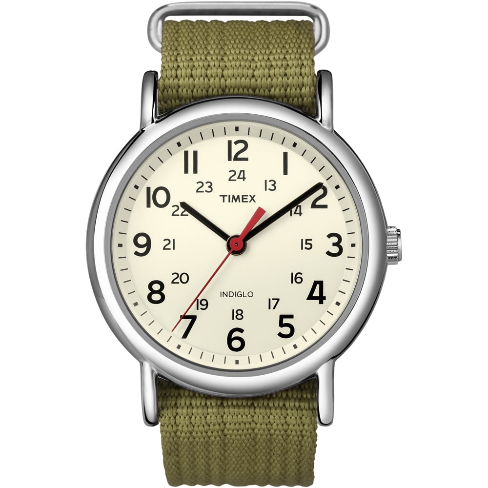 Click here for Timex Weekender Slip-Thru Watch - Olive Green prices