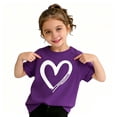 Bigetiay Girls Short Sleeve T Shirts Loose Cute Casual Tees with Heart ...