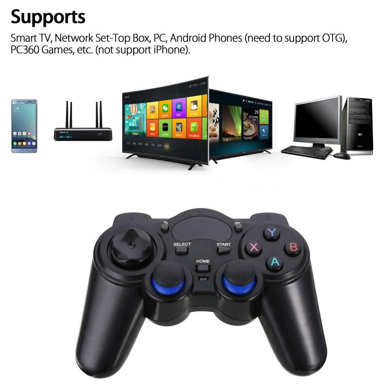 Buy 2.4G Wireless Game Controller for Windows Android,USB Bluetooth ...