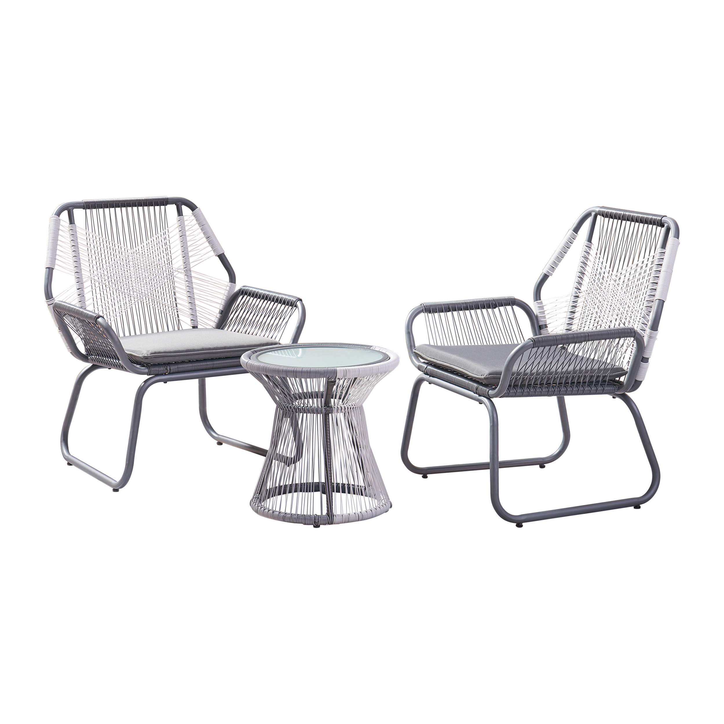 Keter Rio Resin 3-Piece Conversation Set, All-Weather Plastic Patio ...