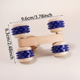Handheld Wooden Massage Roller - Deep Tissue Fascia Roller for Legs ...