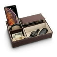 Valet Tray, Nightstand Organizer with 5 Compartments for Phone, Watch ...