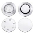 48 Pieces Magnetic Name Badge Holders Round Name Badge Magnets Adhesive ...