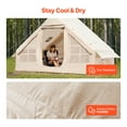 KFFKFF Inflatable Camping Tent for 3-5 Person, 9.84 x 6.56 x 6.56 Ft ...
