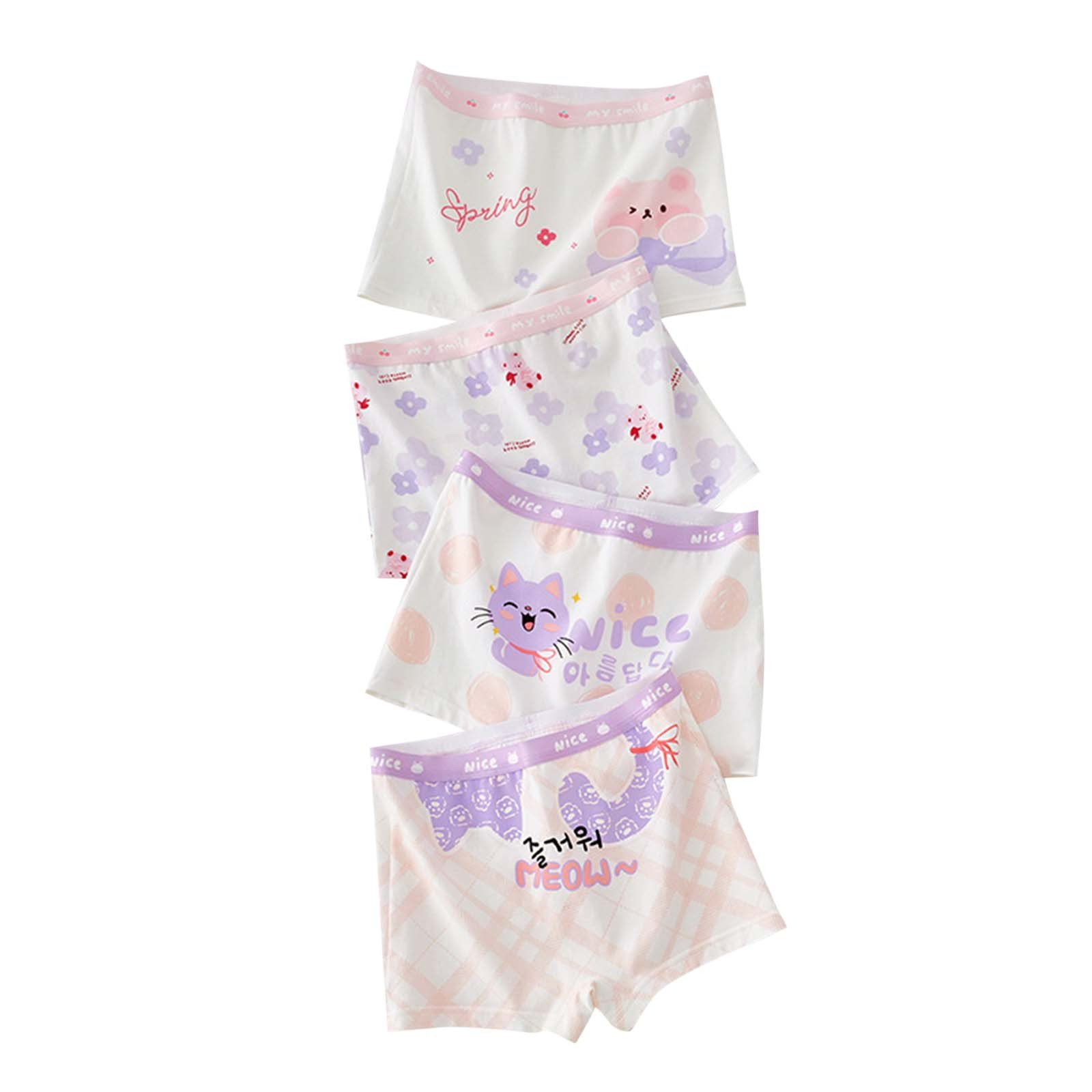 Click here for Yejammarp 4 Pack Soft Girls Boyshort Panties Cotto... prices