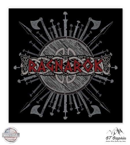 Ragnarok - 5" Vinyl Sticker - For Car Laptop I-Pad - Waterproof Decal ...