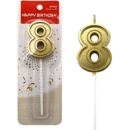 FanShow2.8 Inch Birthday Cake Candles Number Candles Birthday Candles ...