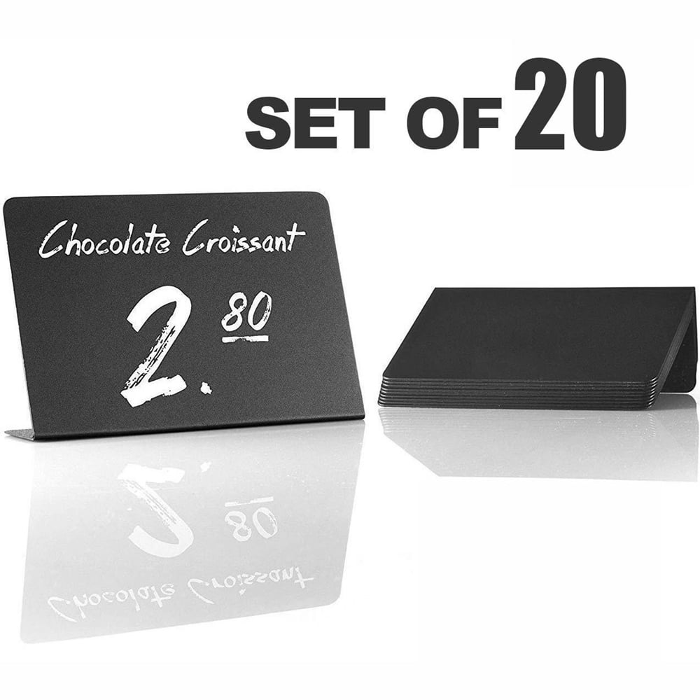 Mini Chalkboard Signs for Food 20 Pack - Small Chalkboard Food Signs ...