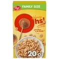 (3 pack) Honey Ohs! Family Size Cereal, Sweetened Honey Cereal, Crunchy ...
