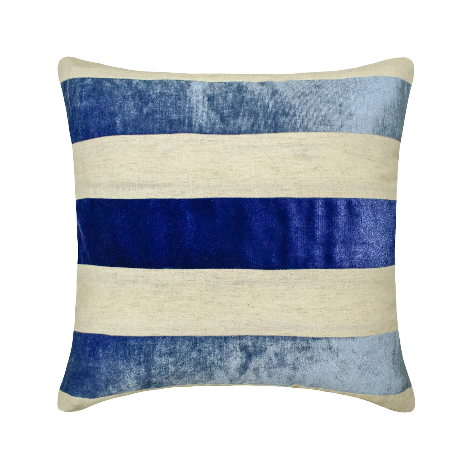 Decorative Blue 20"x20" (50x50 cm) Pillow Covers, Velvet & Linen ...