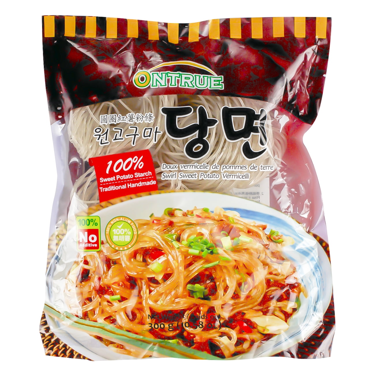 Buy ONTRUE Sweet Potato Glass Noodles, Korean Vermicelli Pasta, Fat ...