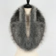 Suncoda Womens Faux Fur Collar Scarf Shawl Collar Wrap Stole Scarves ...