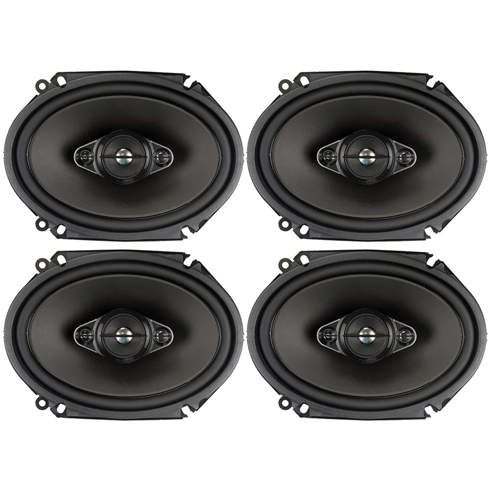 (Pack of 4) Pioneer A-Series Coaxial Speaker System (4 Way 6" X 8 ...