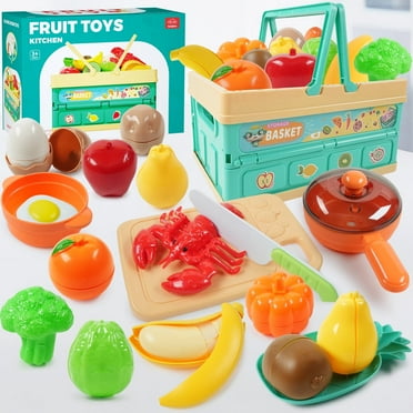 YCFUN 71pcs Play Food Kitchen Toys for Toddler Kids Girls Boys, Kids ...