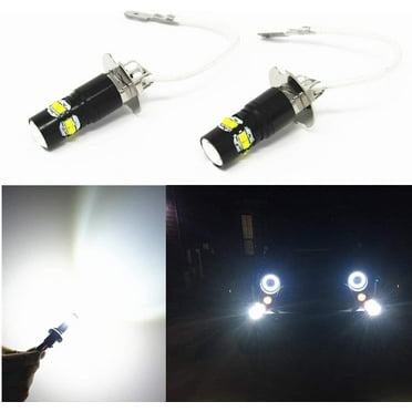 Alla Lighting 2000 Lumens H8 H16 H11 LED Bulbs High Power 3020 30-SMD ...