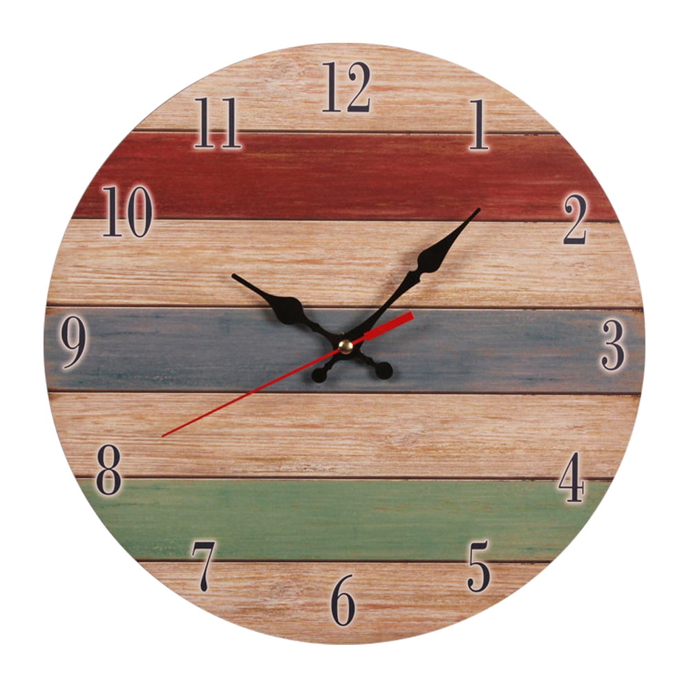 Pastoral Wall Clock-Striped Wall Clock Home Residential Decoration ...