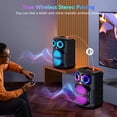 FanFun Bluetooth Speaker with Microphone, Party Speaker System with ...