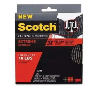 Scotch Extreme Fasteners, 1" x 10 ft, Black (RF6761) - Walmart.com