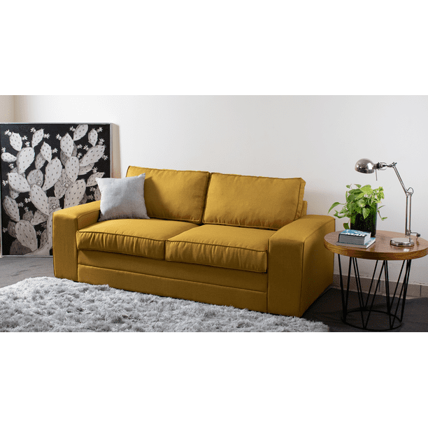 SOFA CAMA LEONOR AMARILLO M & E MUEBLES Modelo Leonor | Walmart en línea