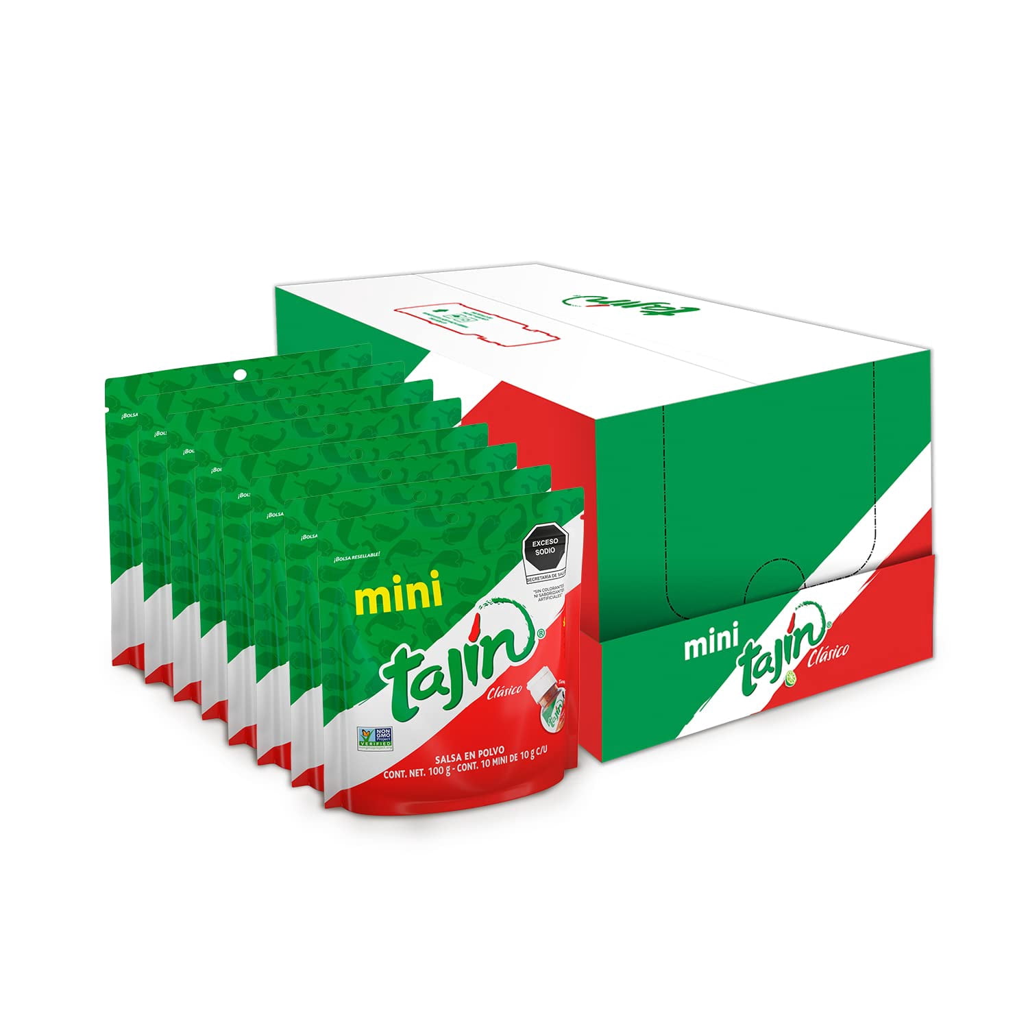 Tajín Clásico Mini 10 piezas - 8 bolsas | Bodega Aurrera en línea