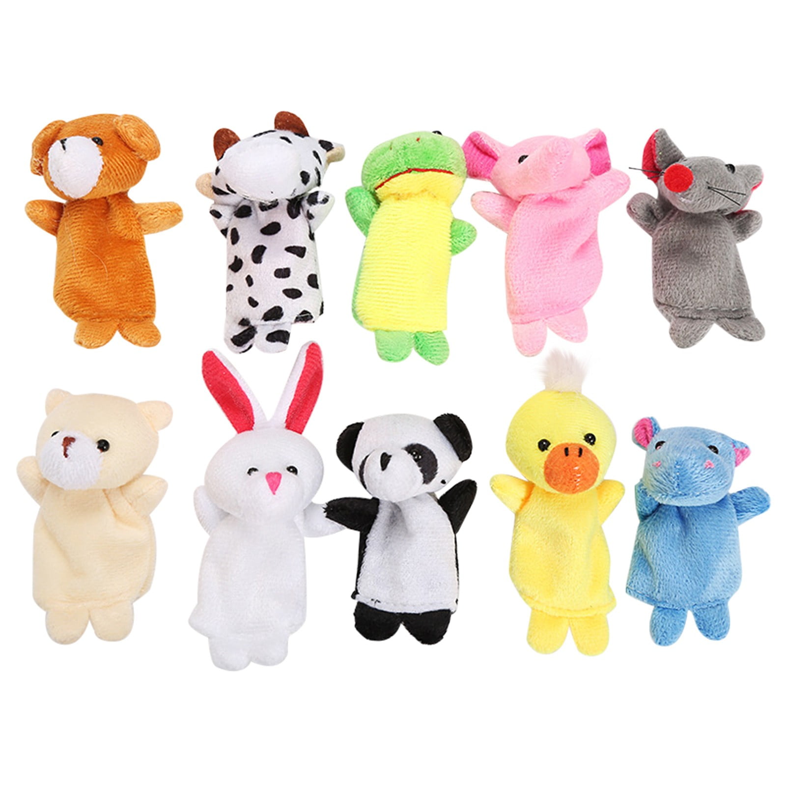 XZNGL Kids Toys Finger Puppets Tender Velvet Animals in Finger Puppet ...