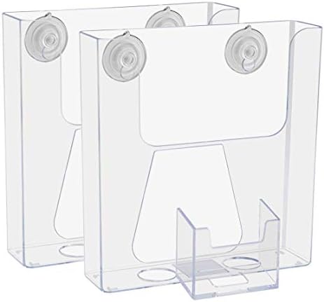 5 1/2"W Brochure Holder With Vertical Business Card Slot Value Pack Of ...