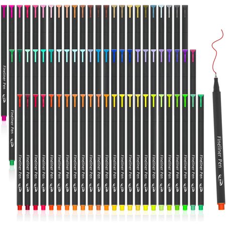 80 Pack Journal Planner Pens Colored Pens, 72 Colors Drawing Pens with ...