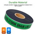2 Rolls Warning Tape“Caution：Storm Drain Line Below”2 inch x 1000 Foot ...
