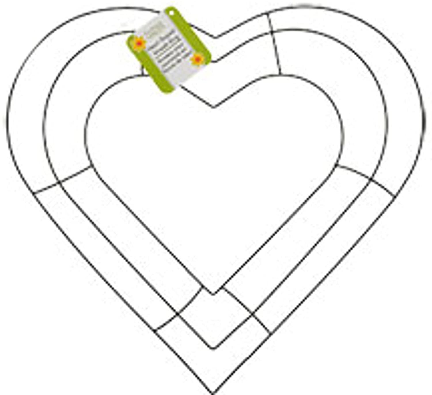 Floral Garden Heart-Shaped Metal Wreath Ring, 12 - Walmart.com