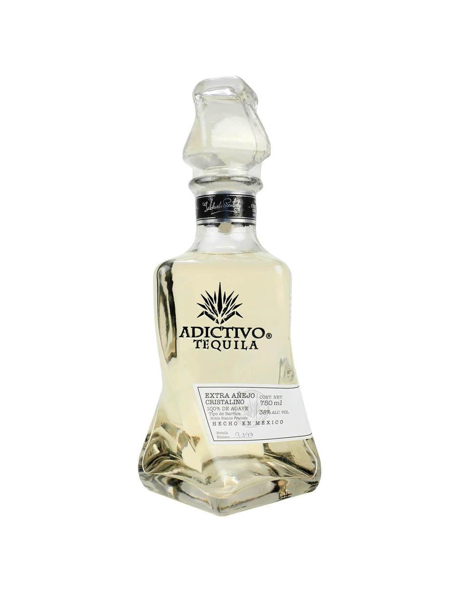 Pack de 12 Tequila Adictivo Extra Añejo Cristalino 750 ml | Walmart en línea