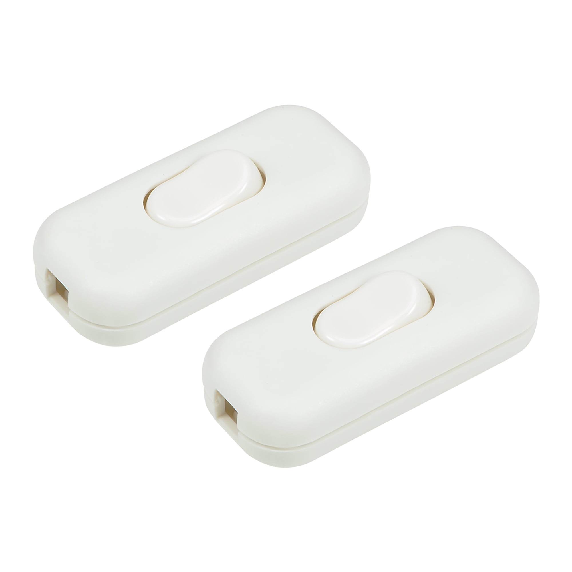 Uxcell AC 250V 6A On/Off Inline Cord Switch White for Desk Lamp 2 Pack ... Uxcell AC 250V 6A On/Off Inline Cord Switch White for Desk Lamp 2 Pack ...