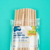 Hello Hobby Thin Wood Craft Sticks with Resealable Bag, 75-Pack ...