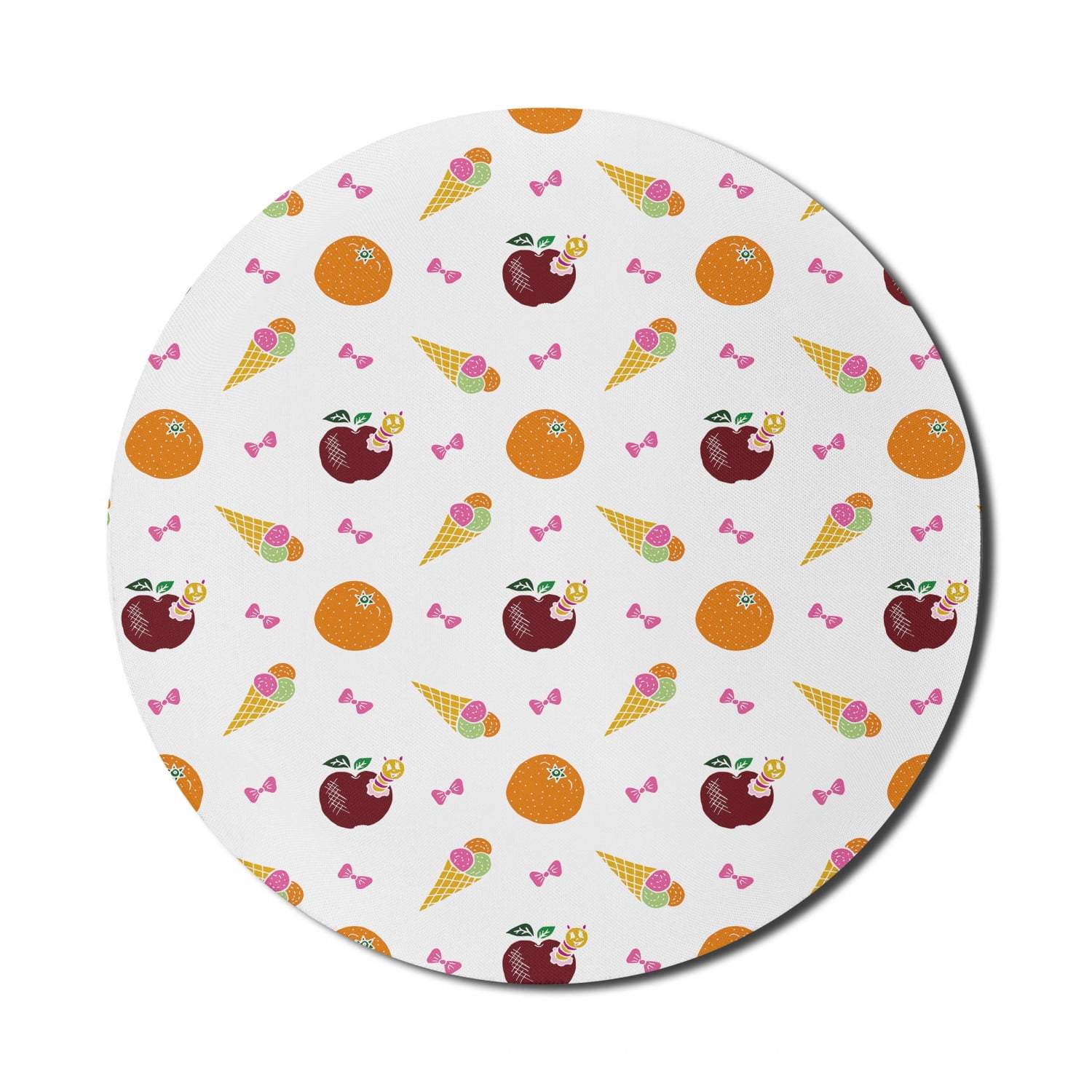Cartoon Mouse Pad for Computers, Doodle Style Illustration of Ice ...