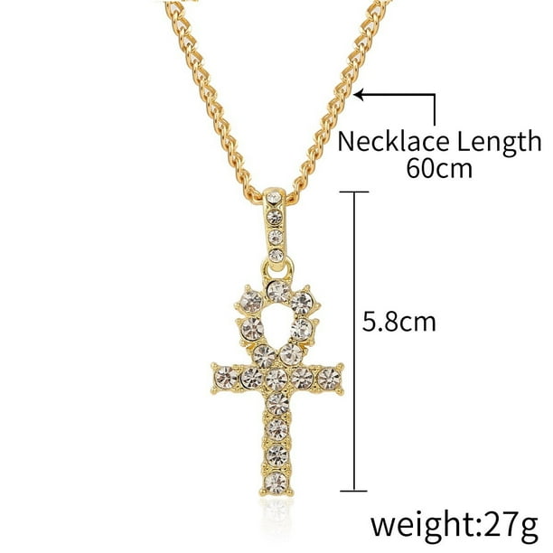 Gold Diamond Chains Iced Out Hip Hop Rapper Chain Crosses Numbers ...