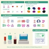 Stamp Joy - 6 Self-Ink Flash Stamp Set, Multicolor Teacher Stamps ...