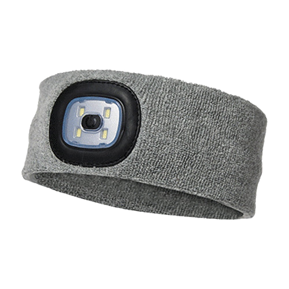 Sports Headband with LED Light, USB Rechargeable , Unisex Gifts for Men ...