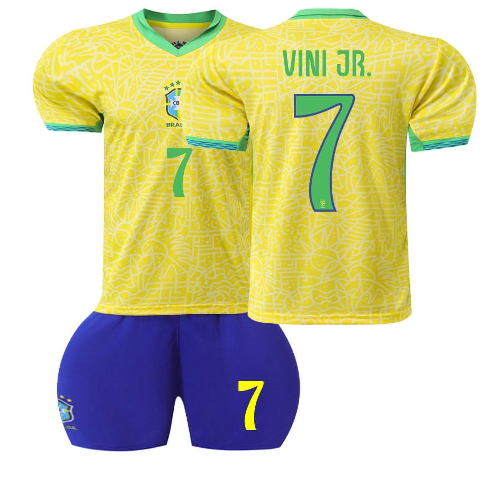 Click here for Hkedesd Boys Girls Kids Brazil Home Vini Jr.7# Rod... prices