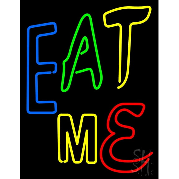 Fish Chips Block LED Neon Sign 13 x 24 - inches, Clear Edge Cut Acrylic ...