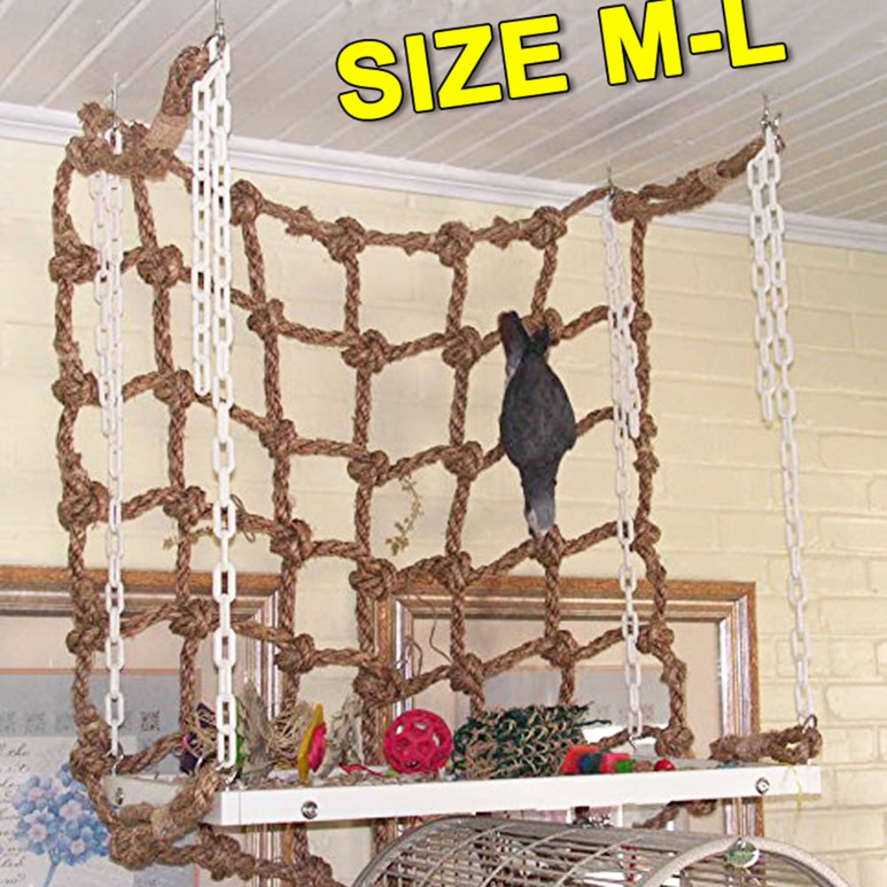 Click here for Qiaoxi Bird Parrot Hemp Rope Climbing Net Thicked... prices