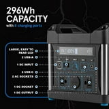 POWER RIDGE X-300 POWER STATION: PORTABLE 296WH LITHIUM-ION BATTERY ...